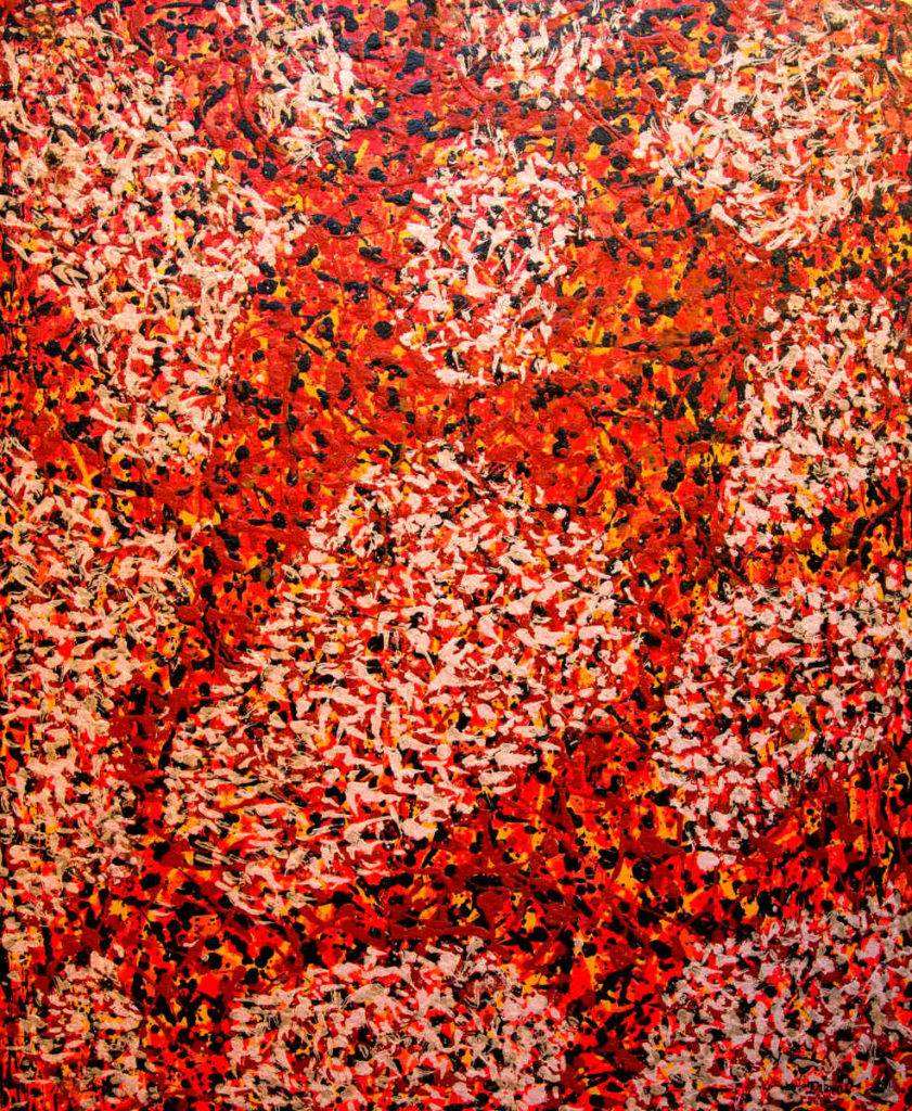 Splattered Lava, Painting, External Effect Series by Sergey Dronov ...